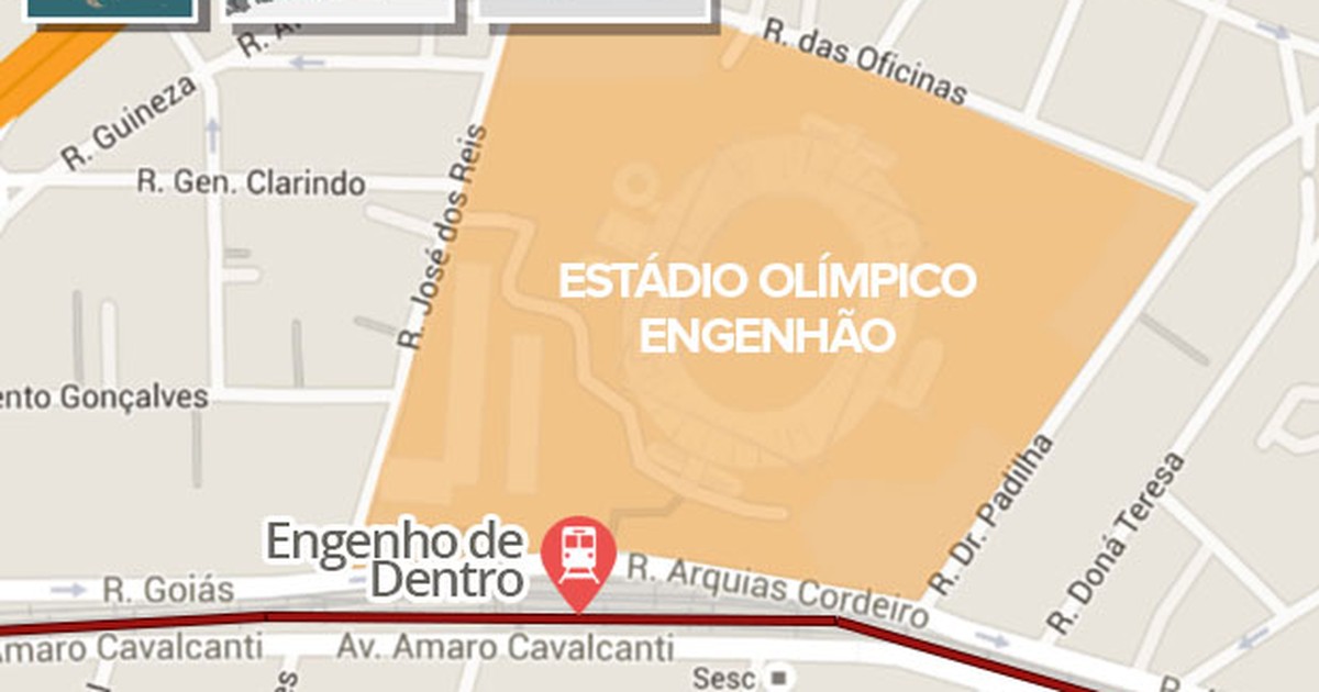 G1 - Como chegar ao Estádio Olímpico Engenhão para a Olimpíada 2016 ...