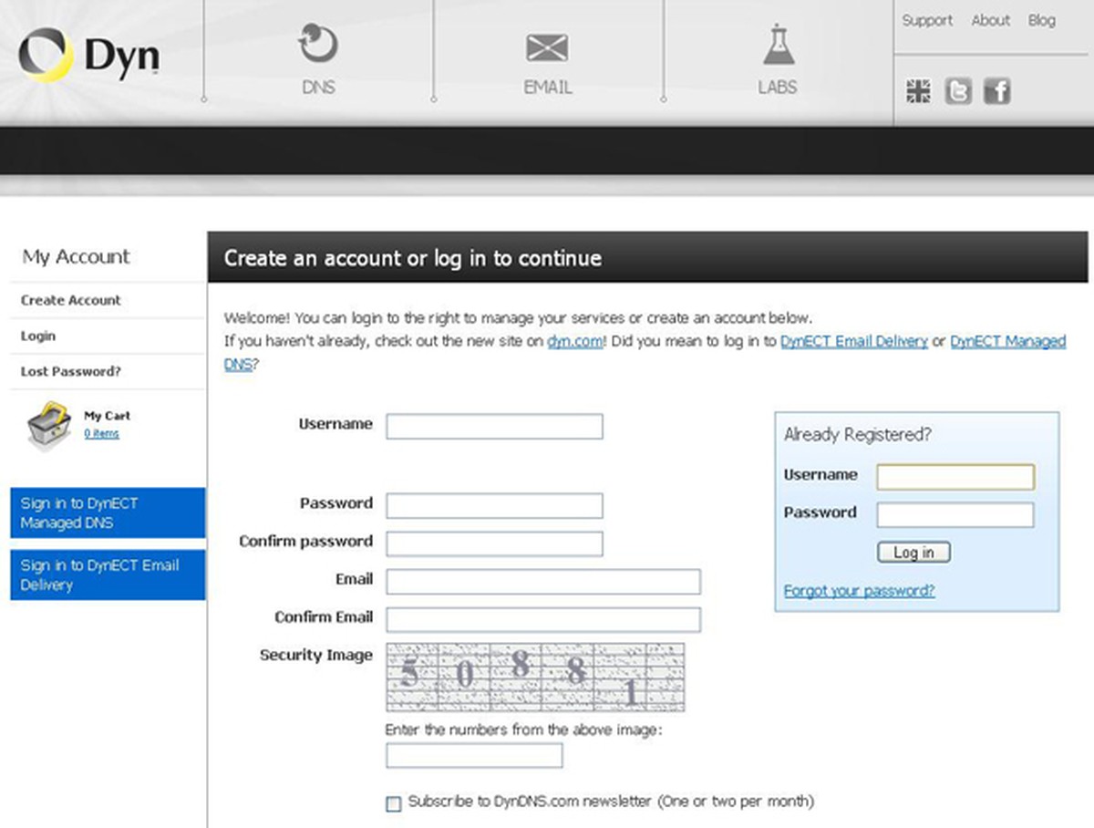 Como criar um nome de Internet usando o DynDNS | Dicas e Tutoriais ...