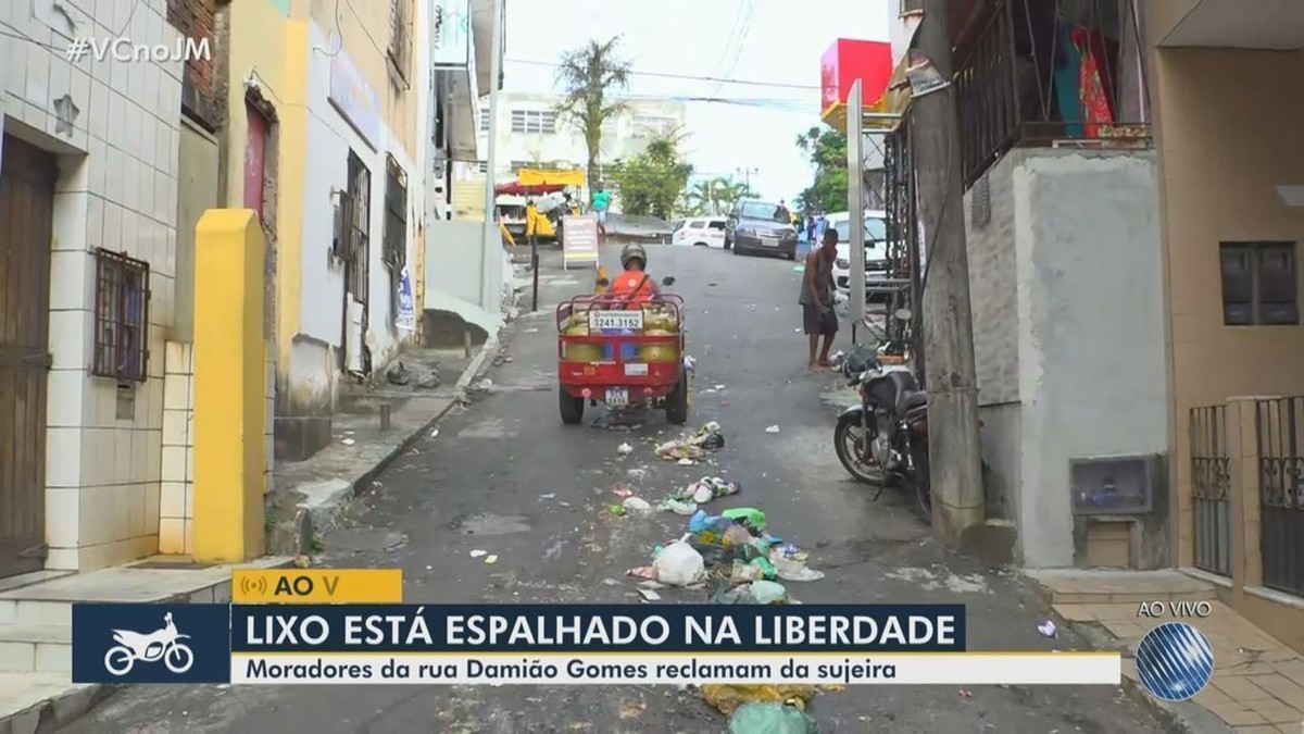 Moradores denunciam falta de coleta de lixo na Liberdade, em Salvador ...