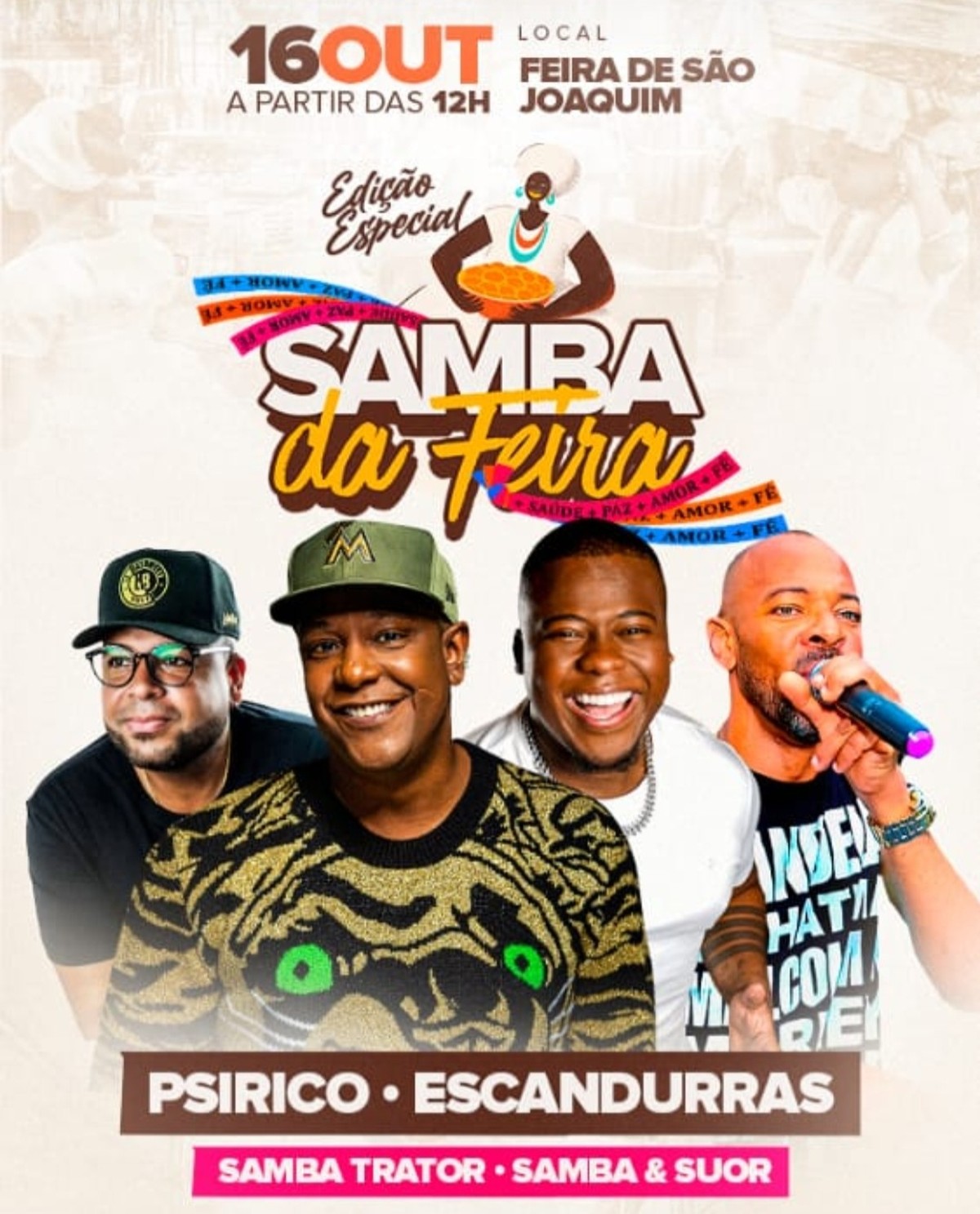 Domingo, 16, tem Edição Especial do Samba da Feira de São Joaquim | Tá ...