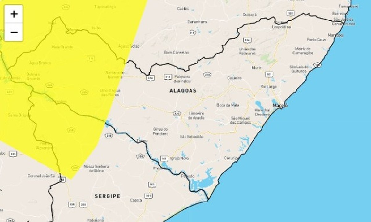 Perigo de baixa umidade deixa sob aviso 21 municípios de Alagoas ...