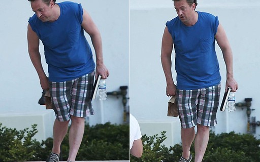 Matthew Perry, ex-Friends, é fotografado em Miami acima do peso - Quem ...