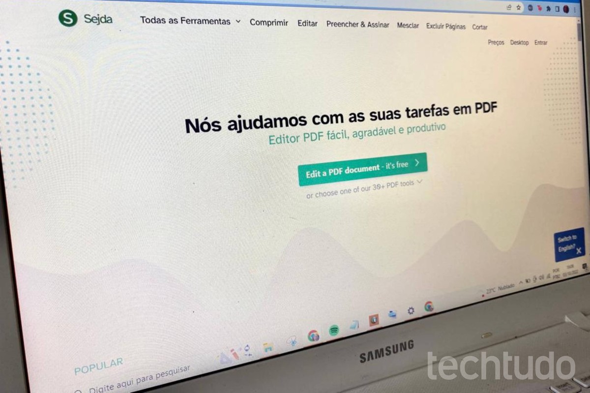 Como editar PDF grátis com Sejda | Produtividade | TechTudo