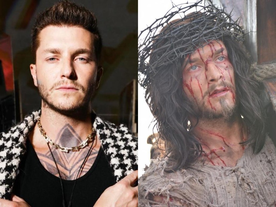 Klebber Toledo se caracteriza pela primeira vez para viver Jesus em peça