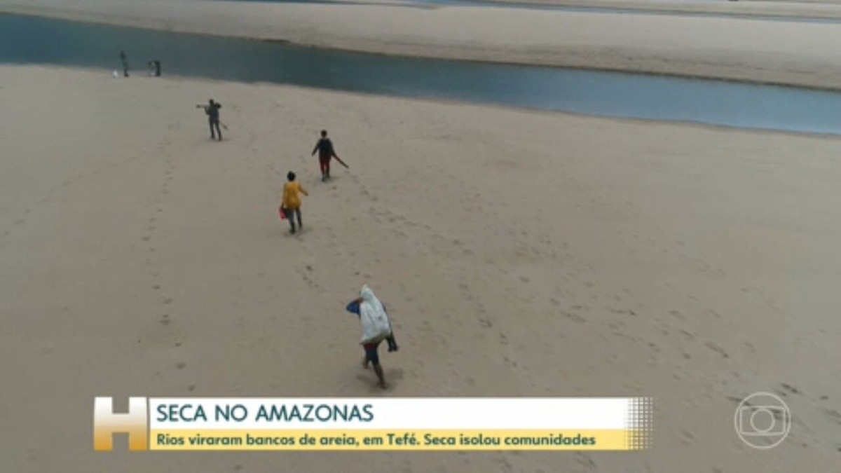 Seca isola 70 comunidades no município de Tefé, no interior do AM ...