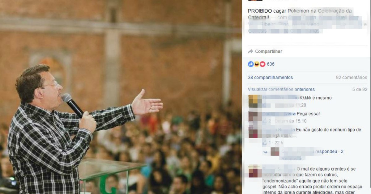 G1 - No AC, pastor proíbe caçadores de pokémons durante cultos em ...