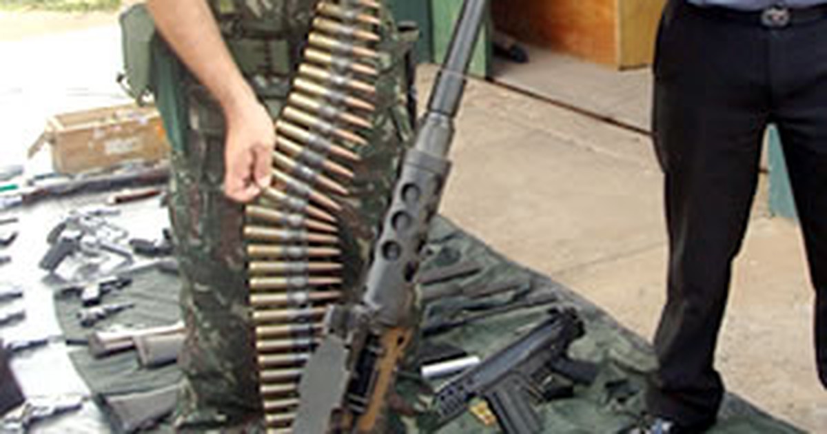 G1 Exército Recolhe 5 Mil Armas E Até Metralhadora Capaz De Derrubar