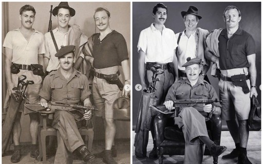 Guy Ritchie e Hugh Grant recriam foto tirada de seus pais no mesmo ...