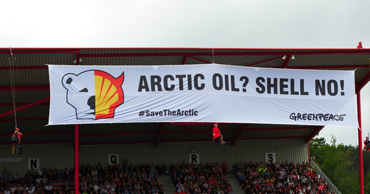 Natureza - Greenpeace invade GP da Bélgica contra exploração da Shell ...