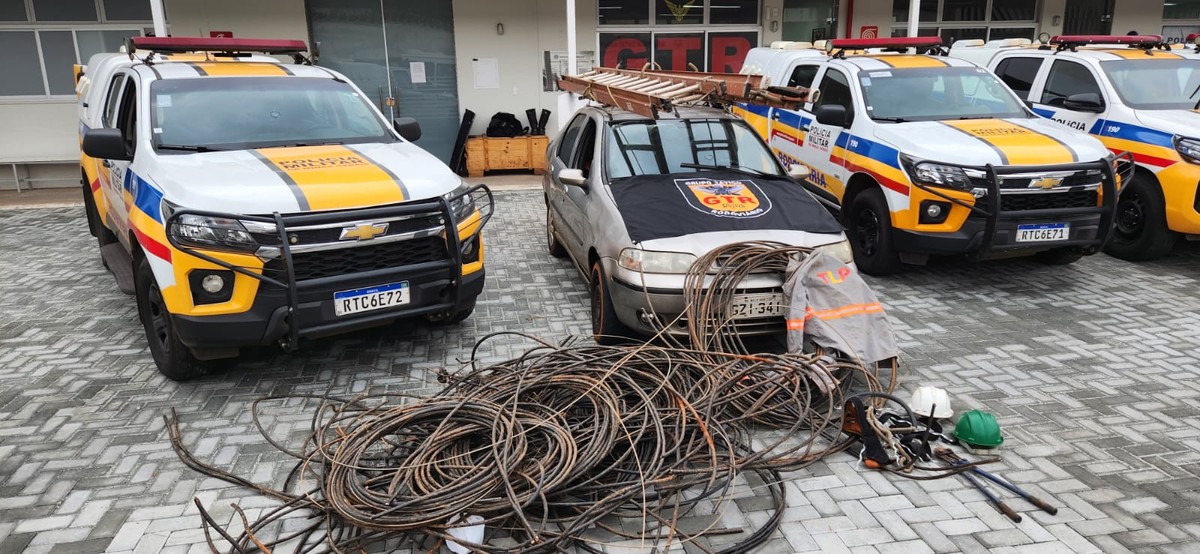 Três homens são presos suspeitos de furtar mais de 350 metros de fios ...