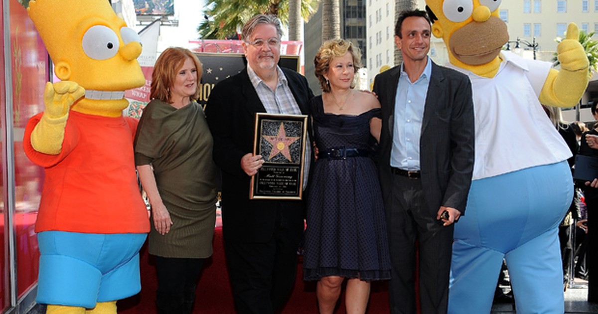 G1 - Criador da série 'Os Simpsons' ganha estrela na Calçada da Fama ...