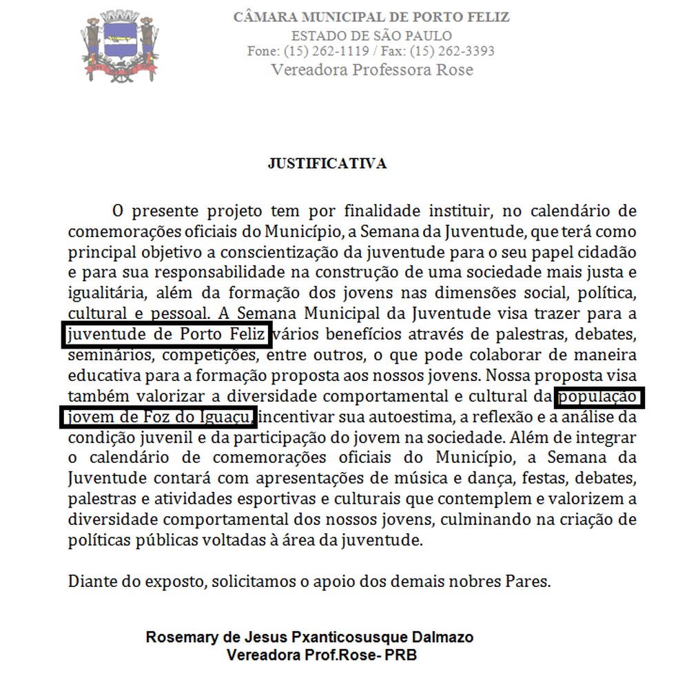 Vereadora do interior de SP apresenta projeto para 'população jovem de ...