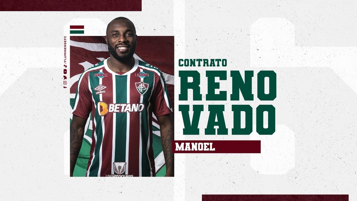 Fluminense anuncia renovação com Manoel: "Mais um tempo juntos para ...