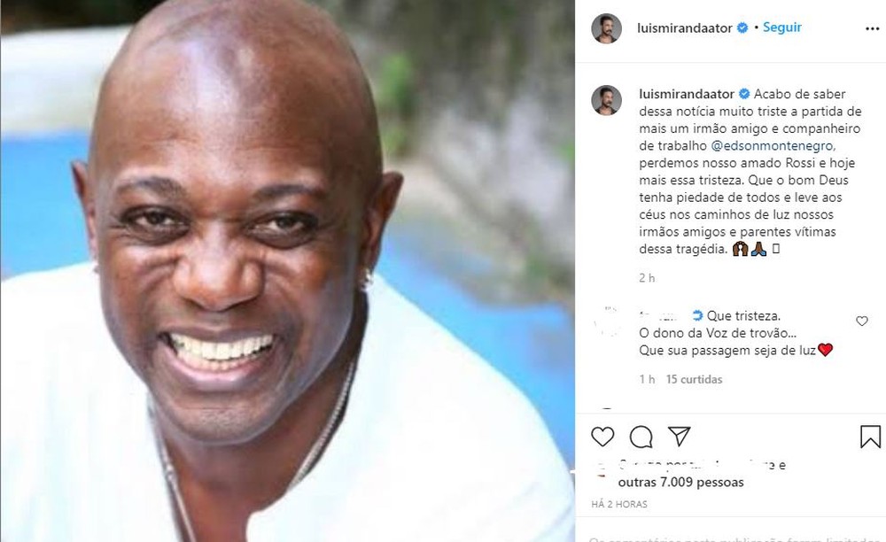 Edson Montenegro, ator de ‘Cidade de Deus’, morre de Covid-19 ...