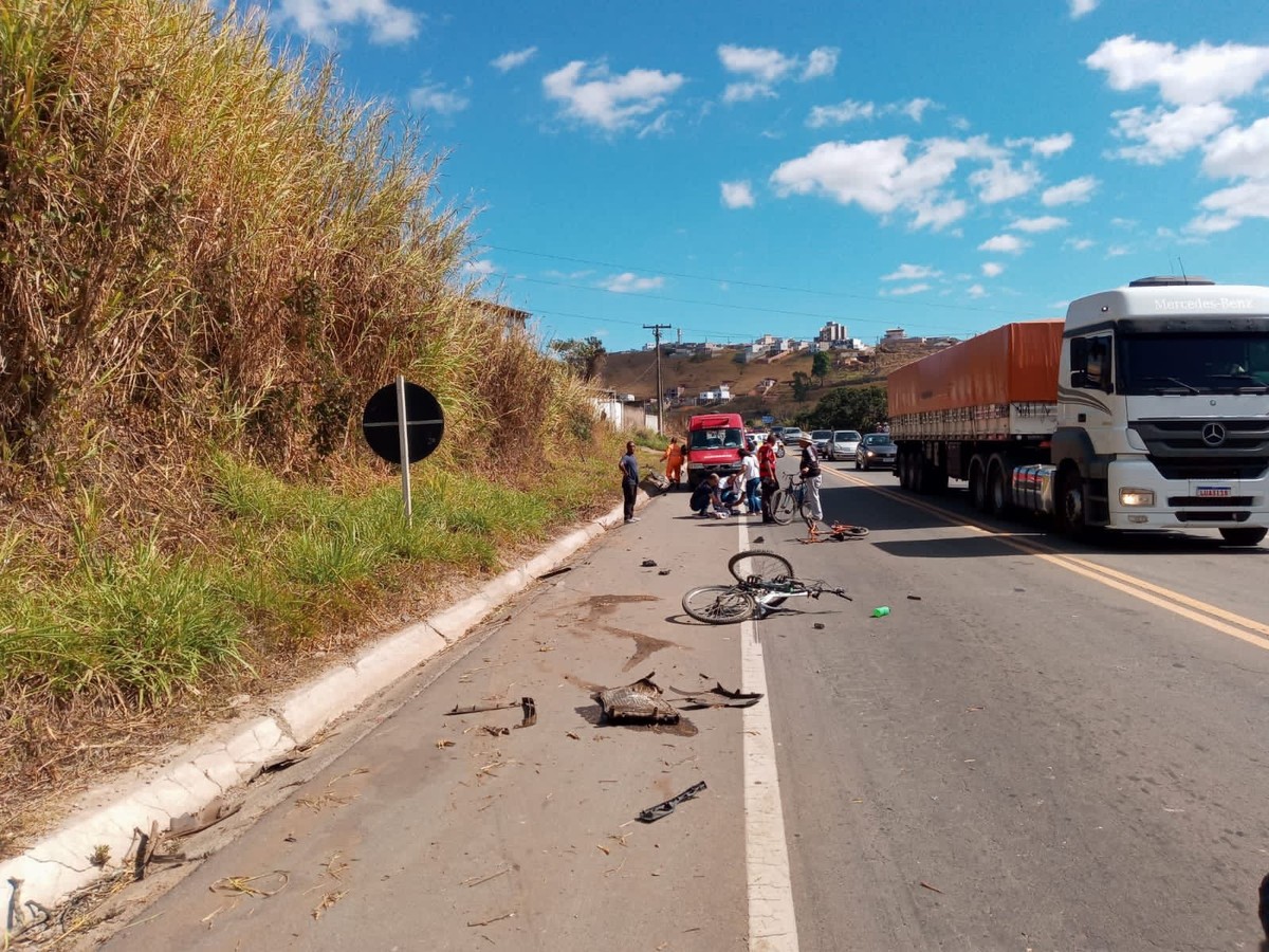 Ciclista morre atropelado e crianças ficam feridas na BR-265, em ...