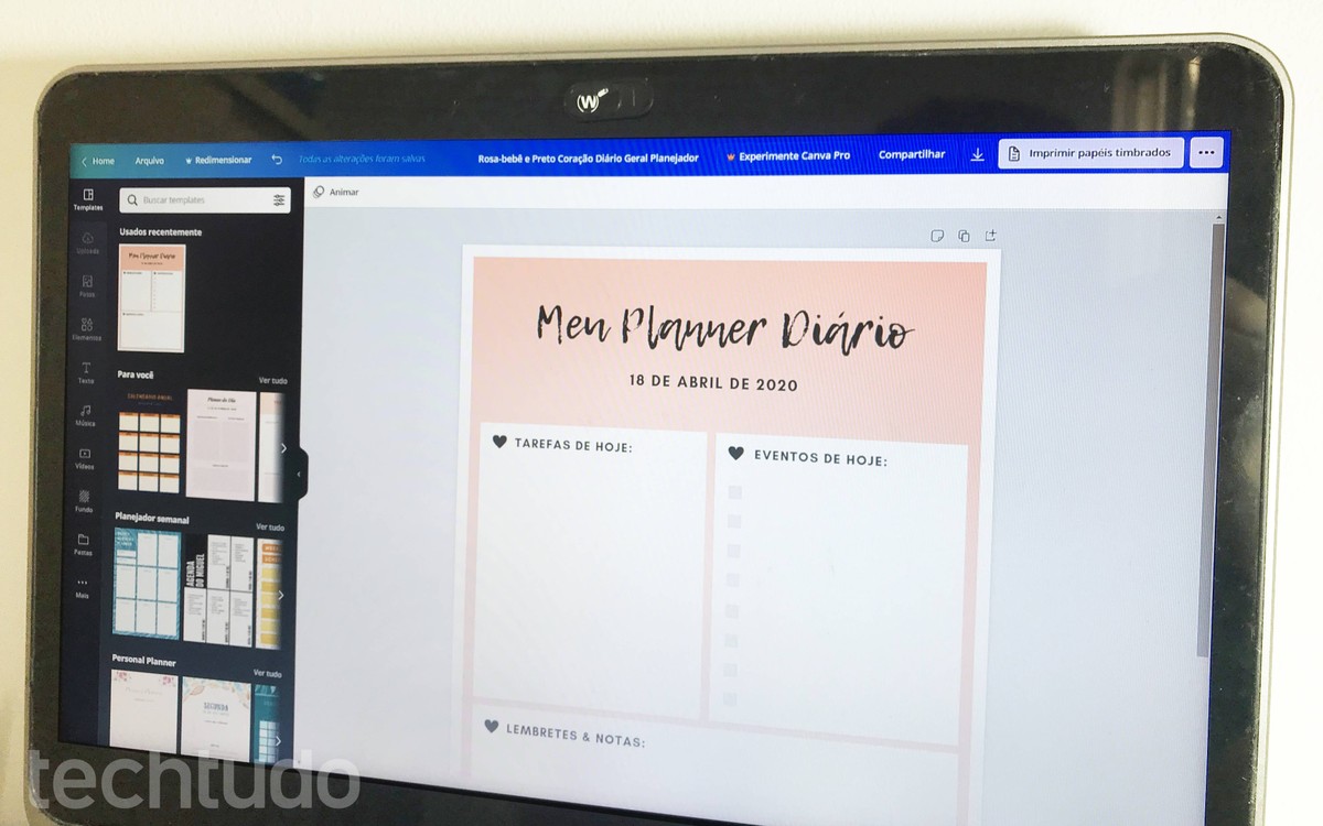 Planner 2021: como criar um planejador online para imprimir ...