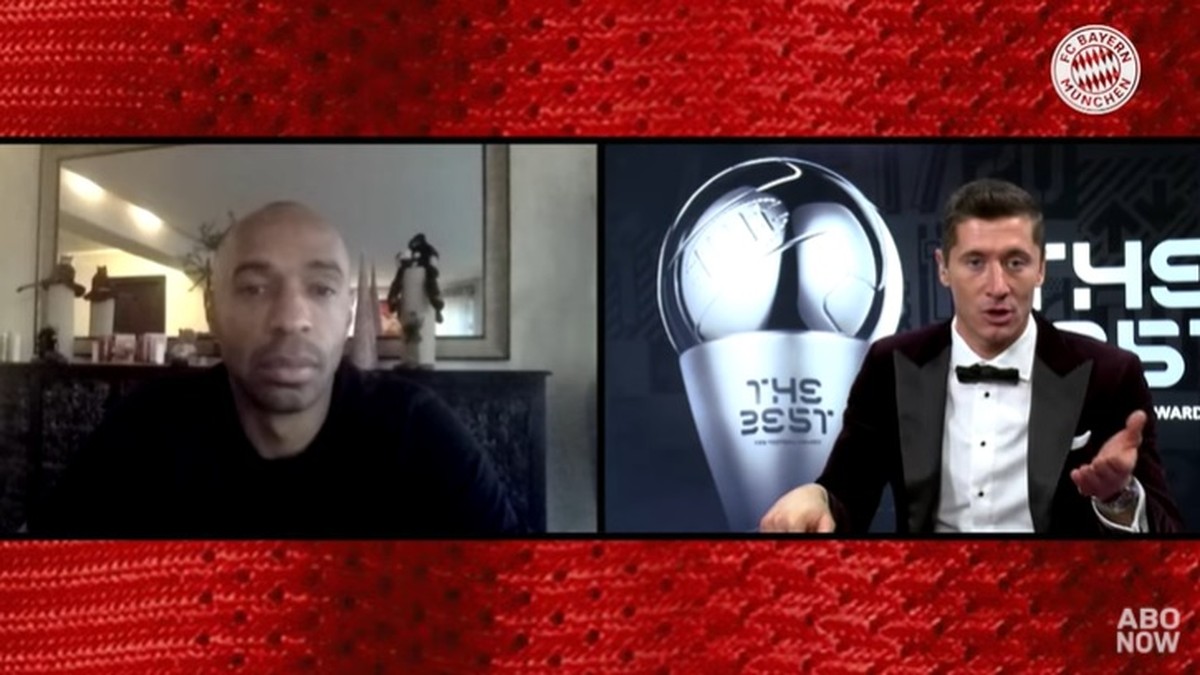 Entrevistado pelo ídolo Thierry Henry, Lewandowski diz: "Queria ser ...