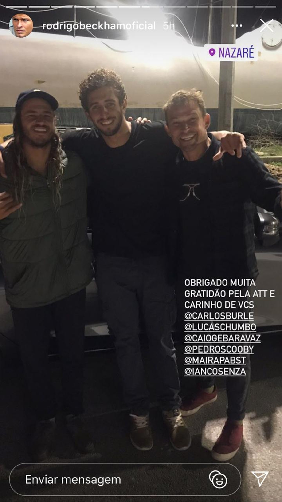 Às vésperas de swell histórico, ex-jogador Rodrigo Beckham encara ...