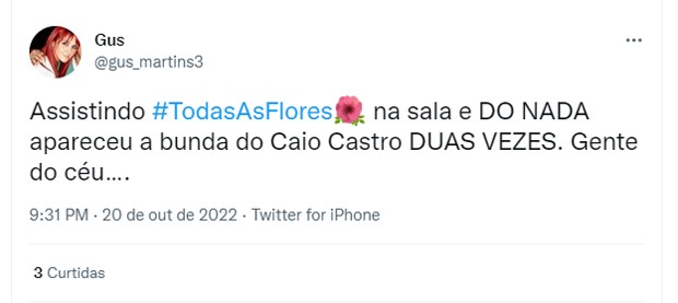 Caio Castro aparece pelado em 'Todas as Flores' e web fica eufórica - Quem | TV e Novelas