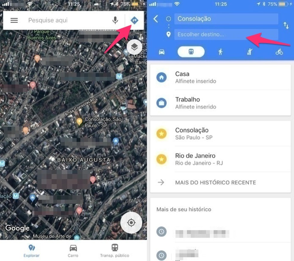Google Maps: encontre opções de transporte público com acessibilidade ...
