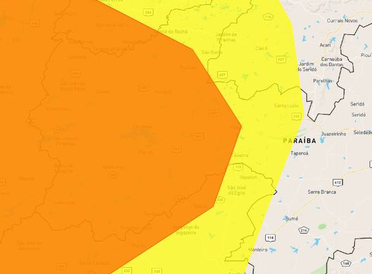 Inmet renova alertas de baixa umidade para cidades da Paraíba; veja ...