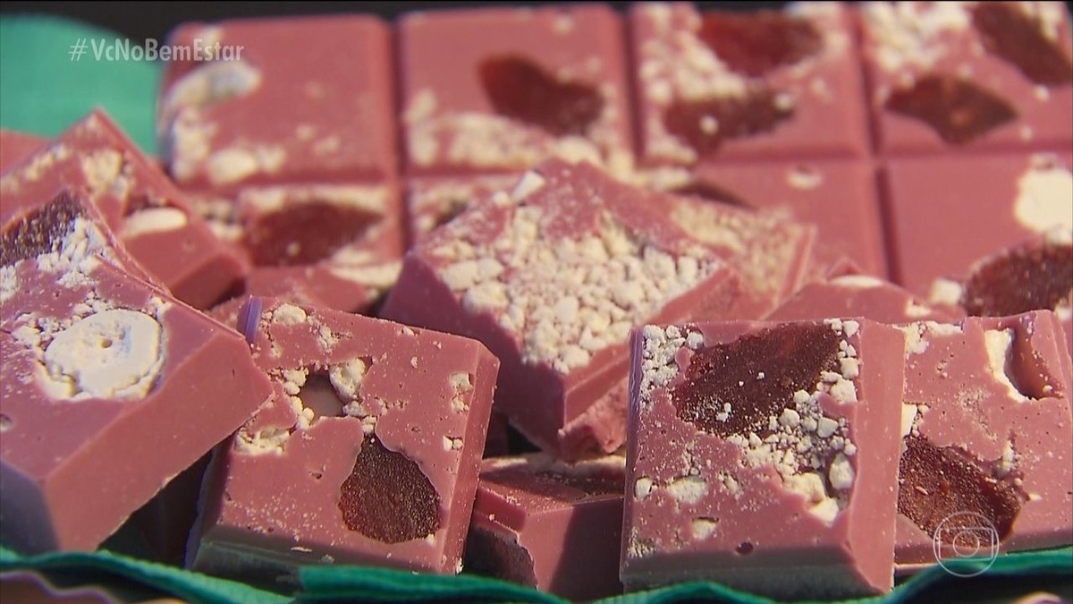 Chocolate rosa é mais uma opção para a Páscoa; veja como é feito | Bem ...
