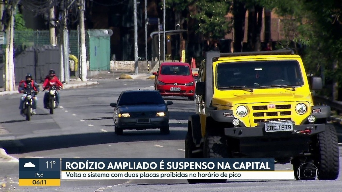Rodízio de carros tradicional volta a vigorar nesta segunda em São ...