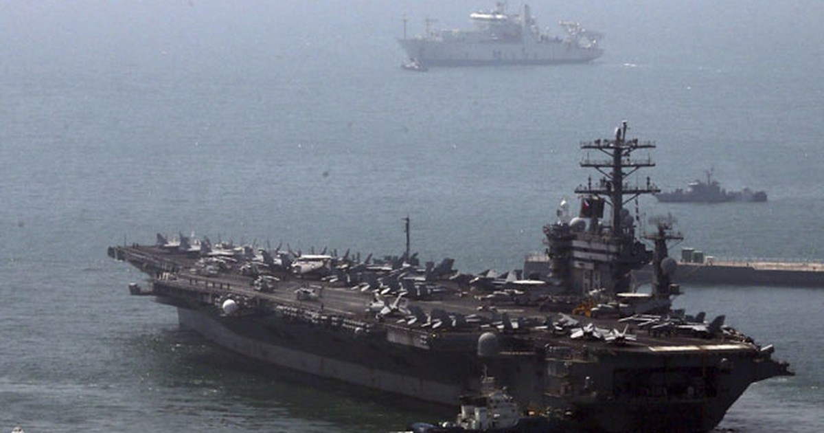 G1 - EUA e Coreia do Sul iniciam manobras com navio nuclear - notícias ...