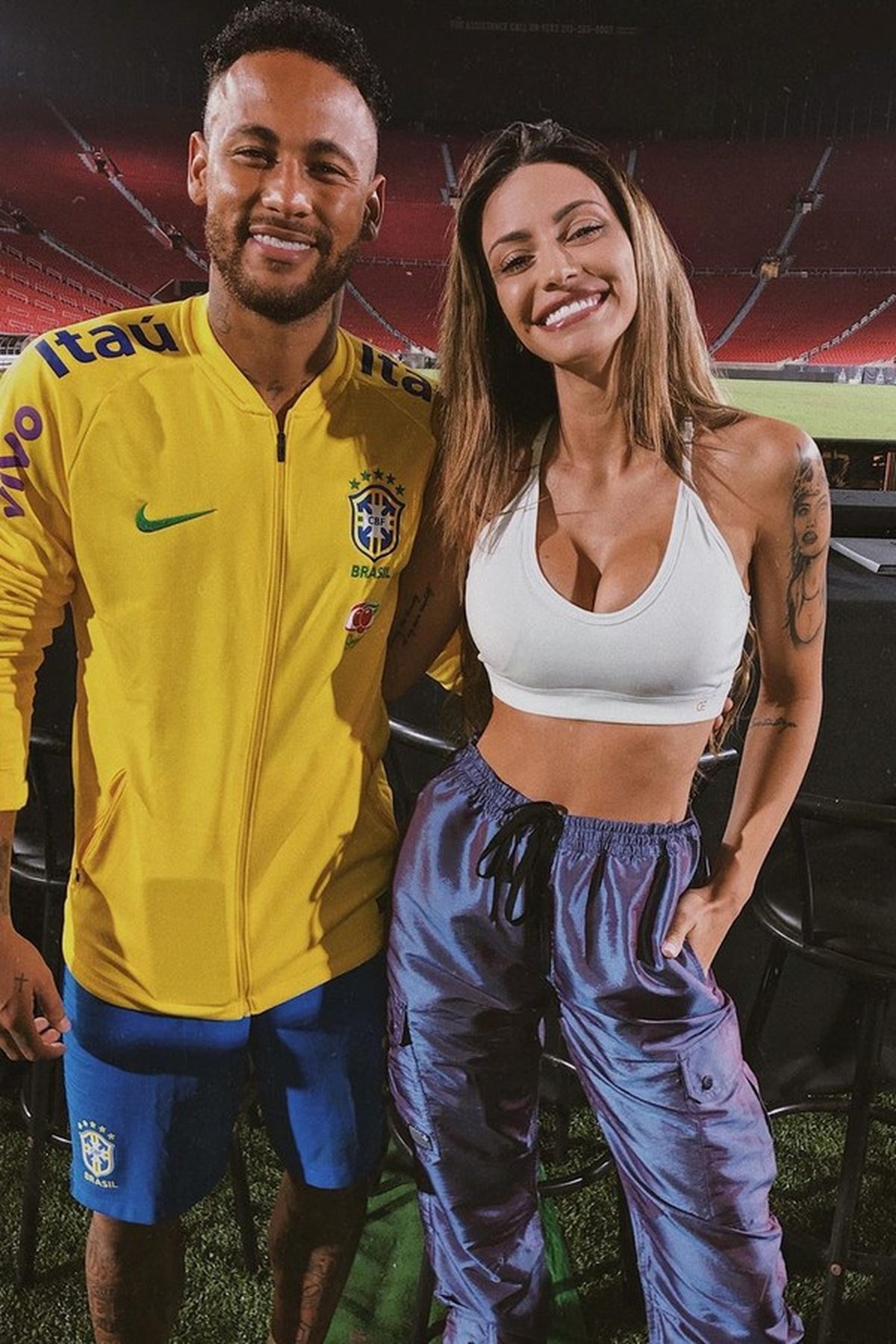 Duda Castro posa com Neymar e agradece: "Tão amável e gentil ...