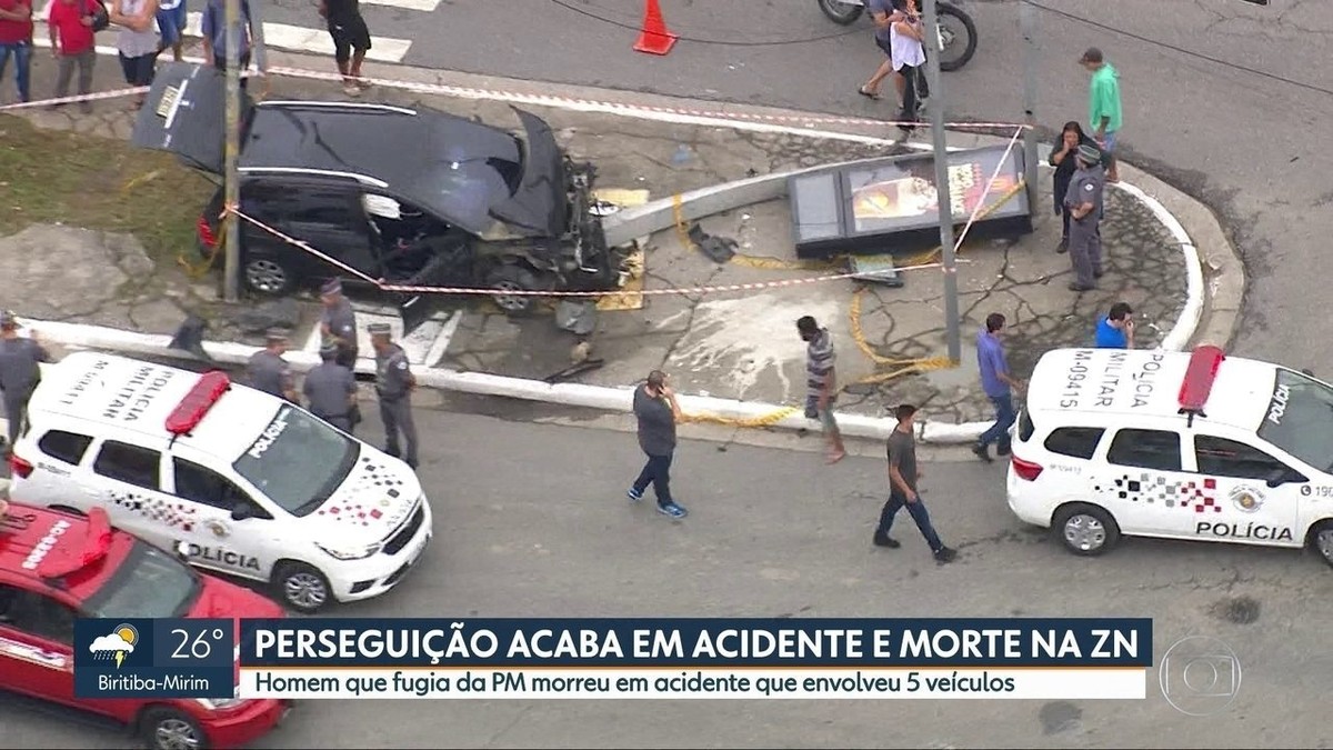 Perseguição Policial Acaba Em Acidente E Troca De Tiros Em Sp São