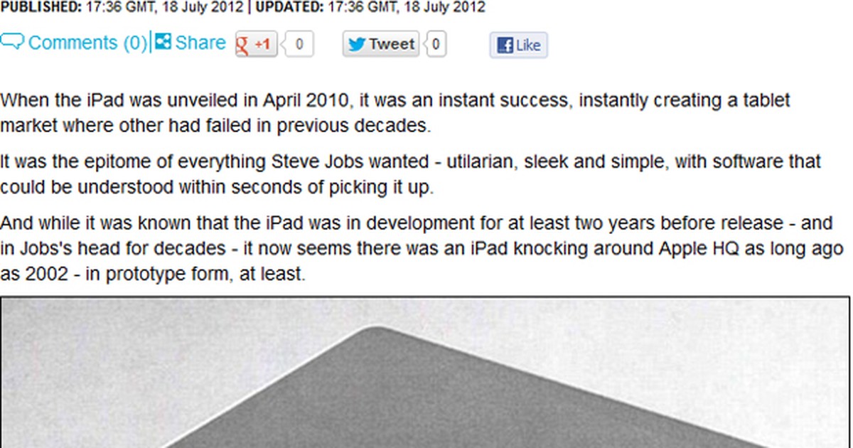 G1 - Protótipo de tablet da Apple já existia antes de 2005, diz site ...