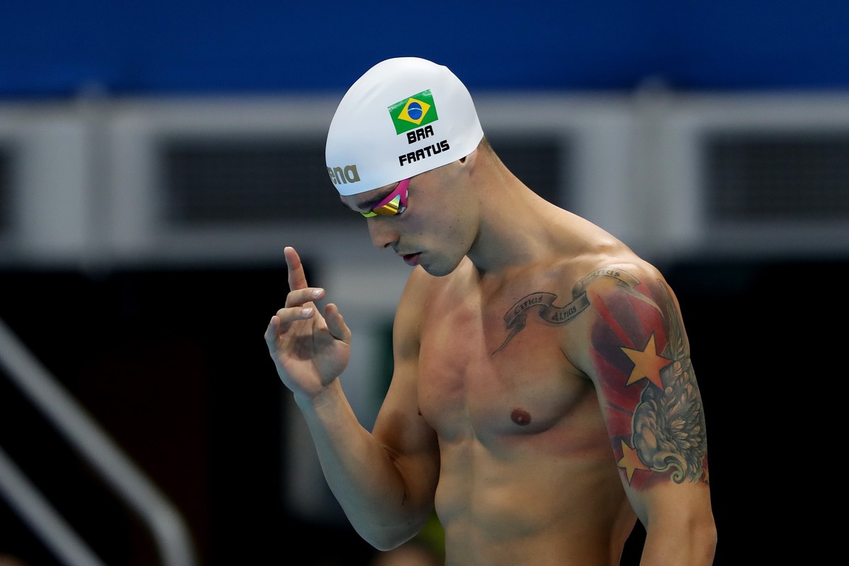 Bruno Fratus vence 50m livre e fica com o ouro na etapa de Canet do ...