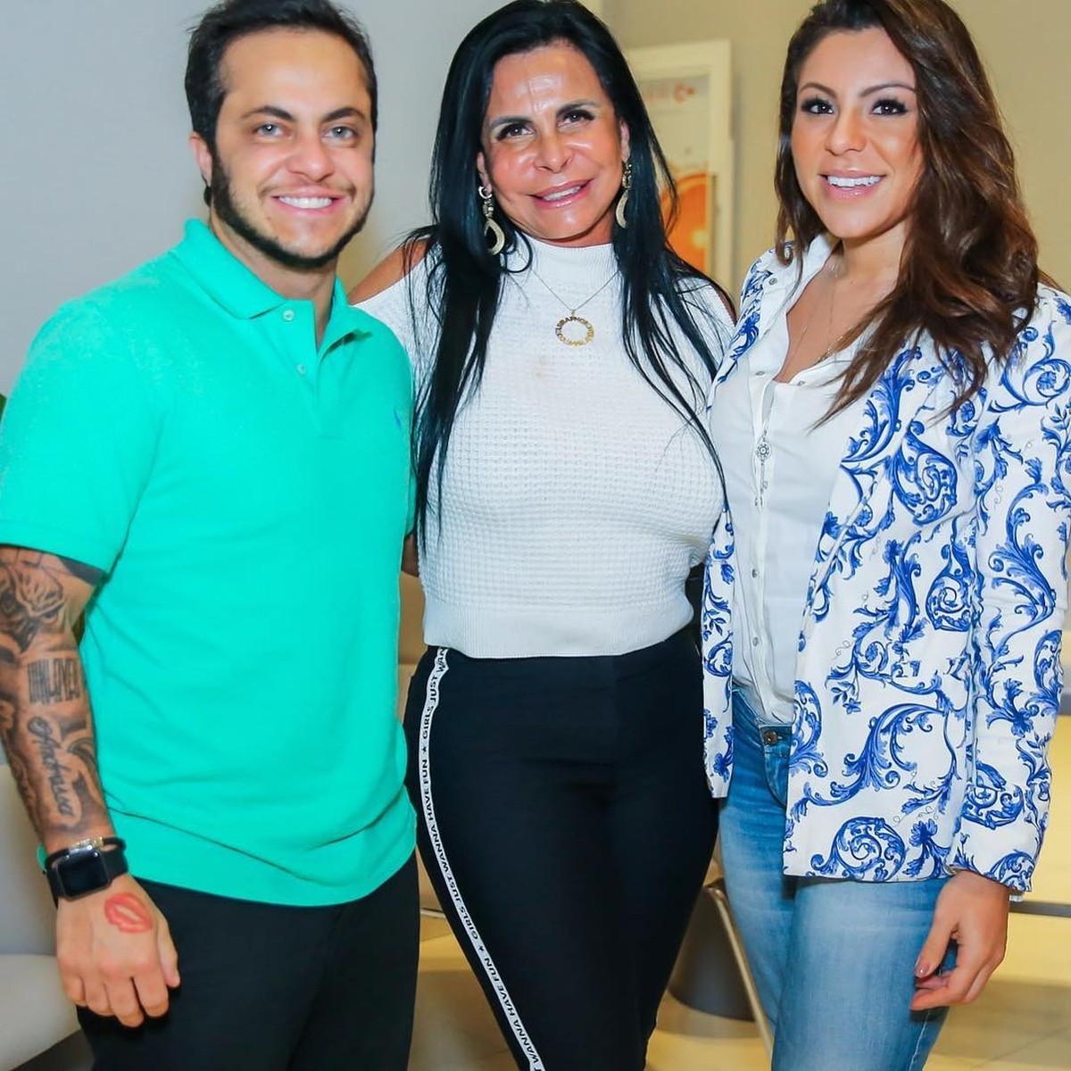 Gretchen posa com Thammy e Andressa e faz declaração emocionada ...