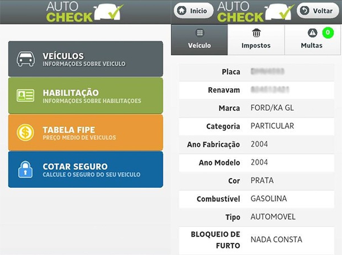 Autocheck: testamos o app que monitora a situação legal de carros e ...