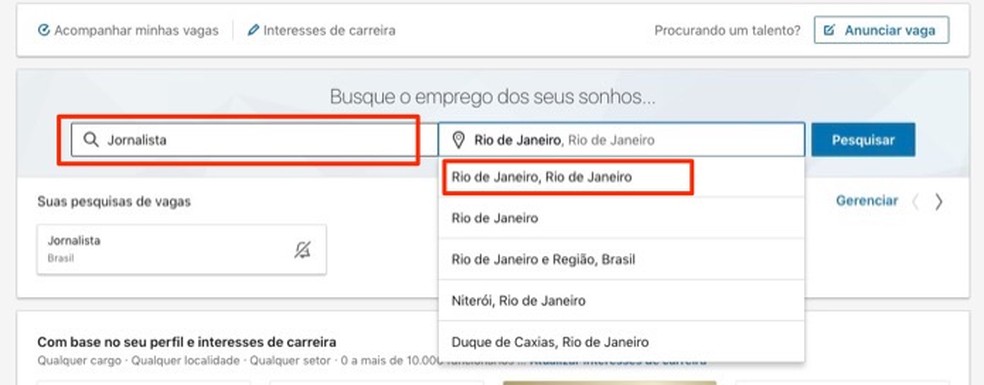 Como encontrar vagas de emprego no LinkedIn | Redes sociais | TechTudo