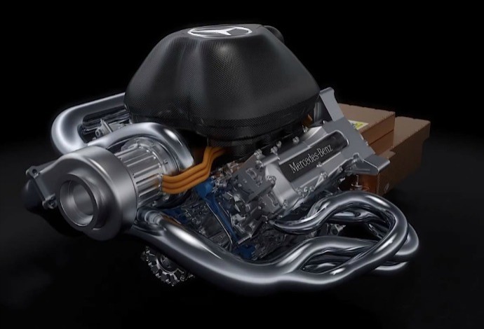 2014 Mercedes F1 1.6L V6 PU106A Turbo Hybrid | Combustion engine ...