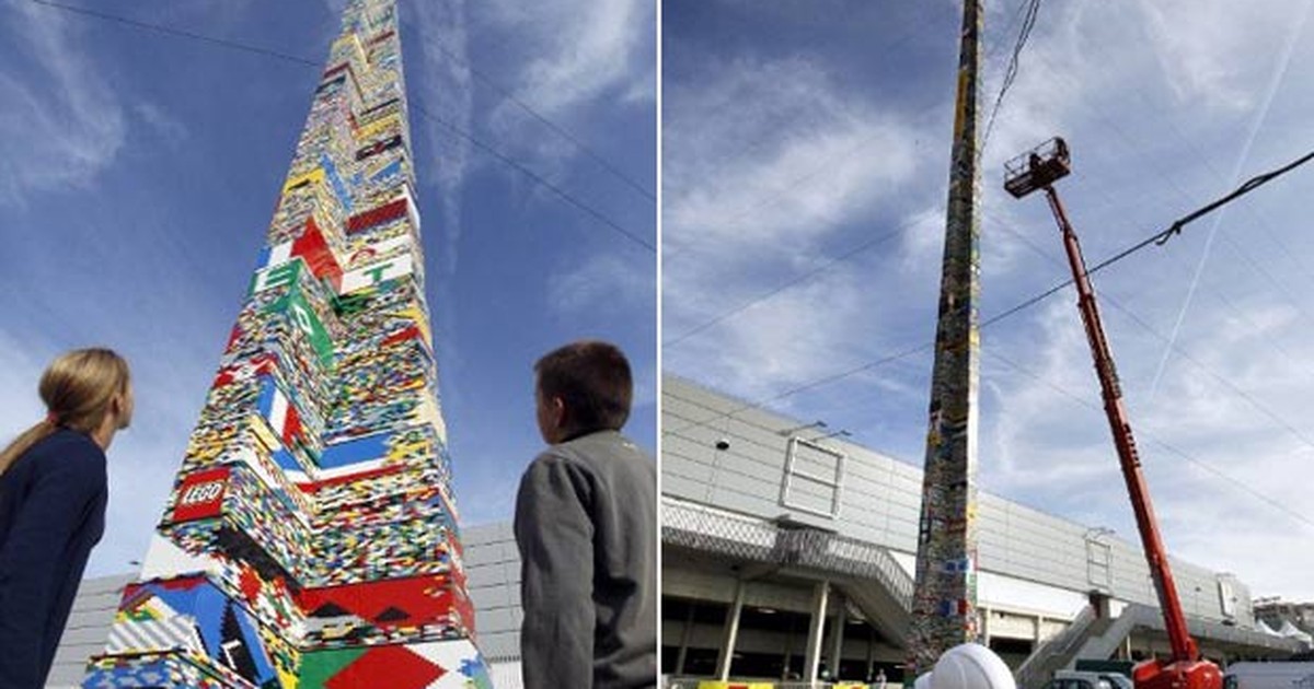 G1 - Franceses constroem maior torre com peças de Lego do mundo ...