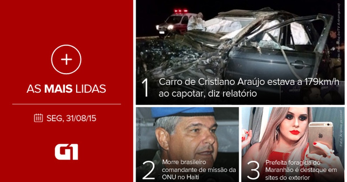 G1 - Mais lidas do dia: 31/agosto/2015 - notícias em Tecnologia e Games