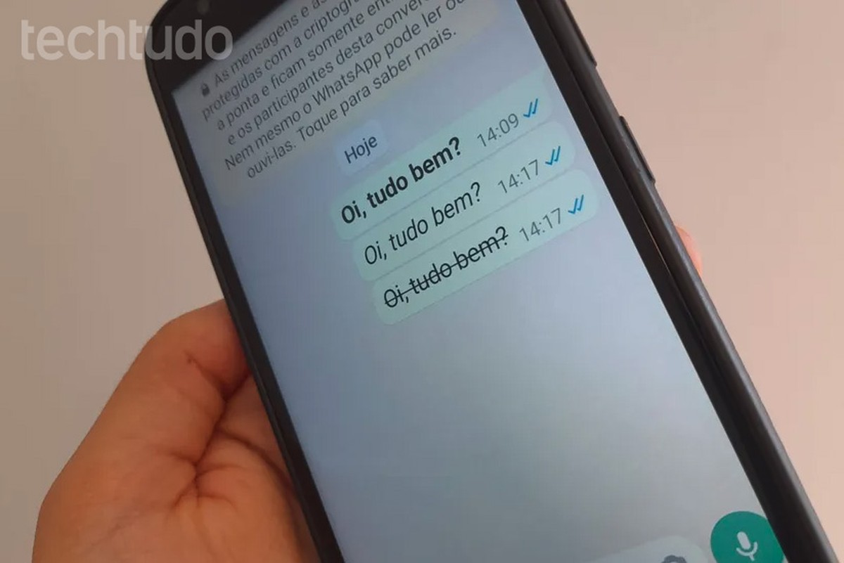 WhatsApp: como colocar itálico, riscado ou negrito no app | Apps | TechTudo