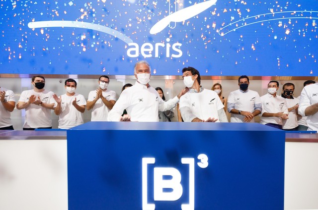Aeris, que fabrica pás eólicas, dispara 14% em estreia na Bolsa após ...