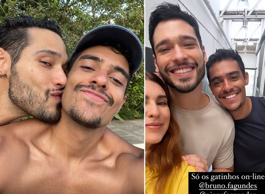 Bruno Fagundes e Igor Fernandez fazem campanha do Dia dos Namorados | Famosos | extra