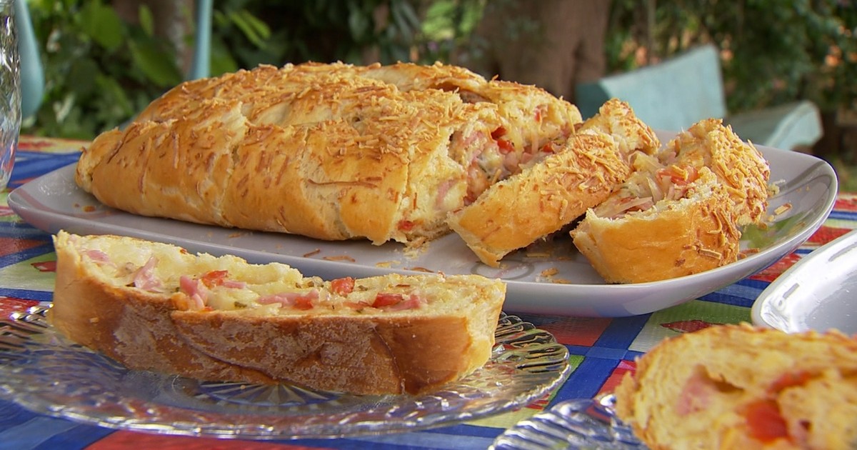 G1 - Receita: aprenda a preparar um delicioso pão recheado - notícias ...