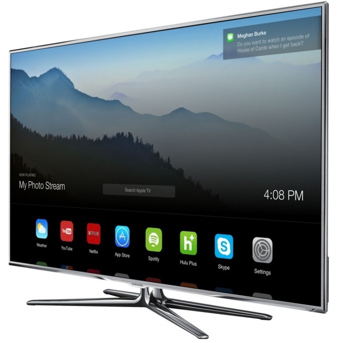 Designer cria conceito para iTV com iOS 7 e usa foto da TV de ...