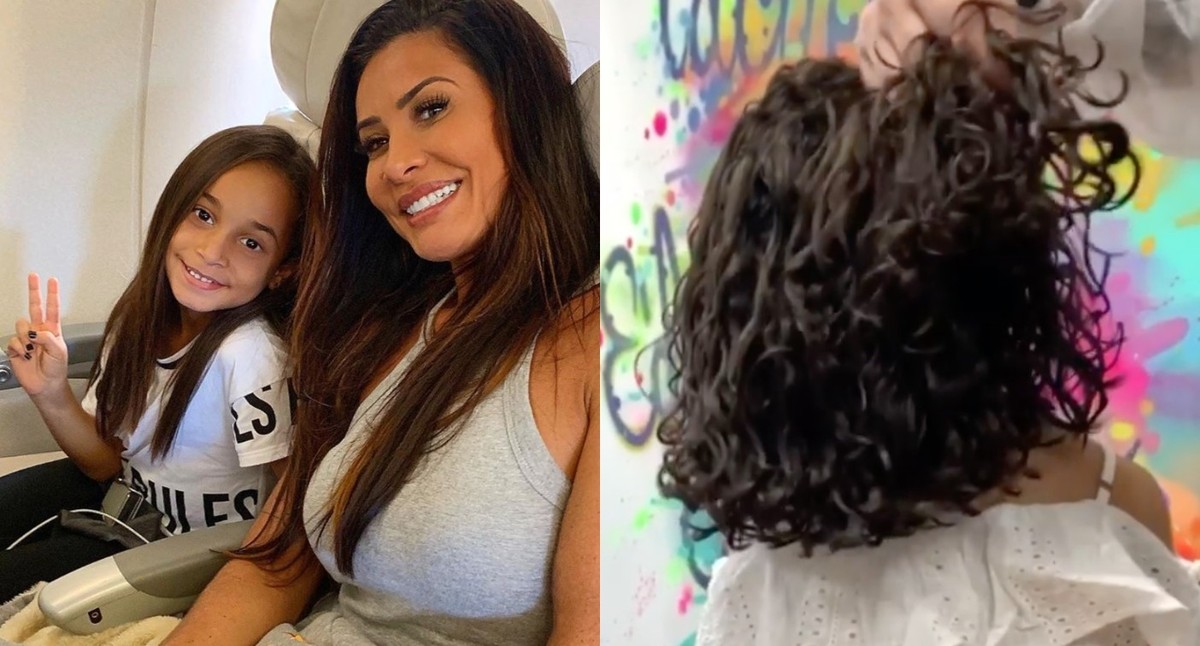 Scheila Carvalho mostra o novo visual da filha e comemora: "Decidiu ...