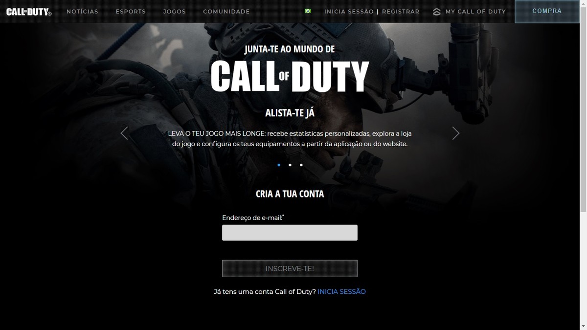 Confira como criar conta Call of Duty e jogar online jogos da franquia ...