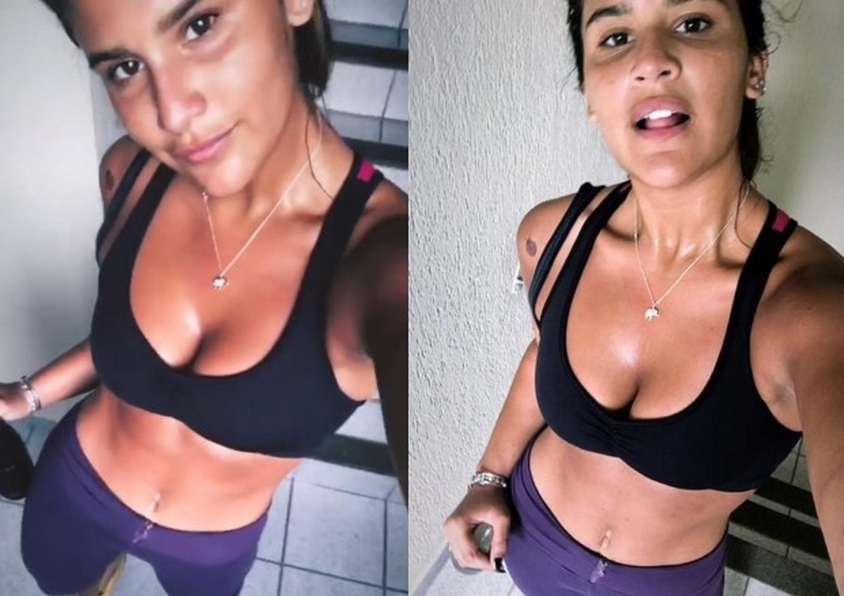 Suada e sarada! Giulia Costa faz selfie maromba pós-treino | Celebridades | Vogue