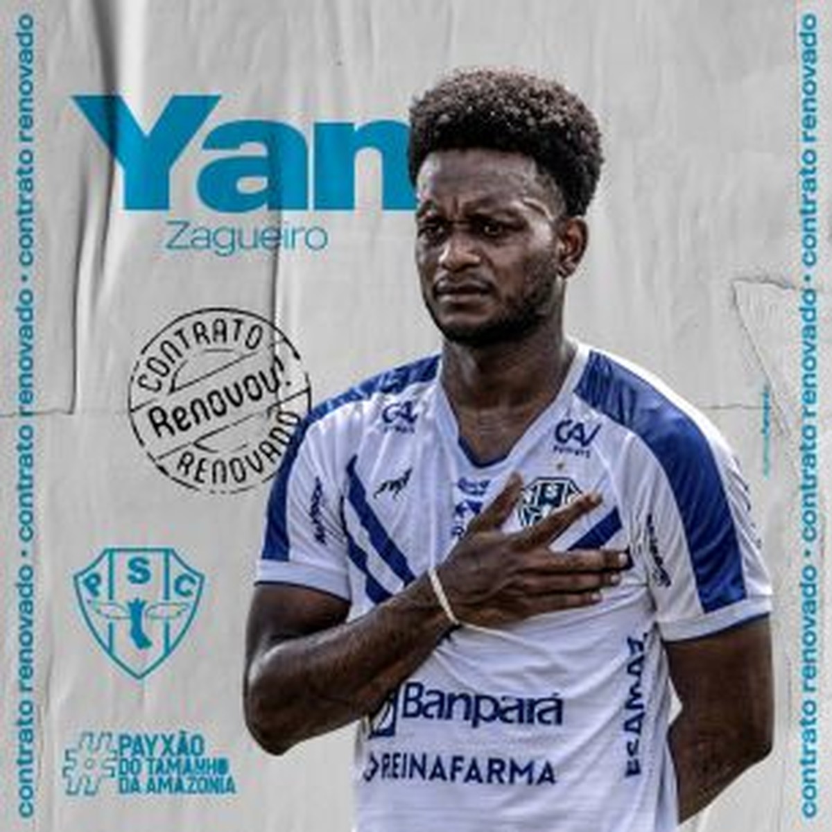 Paysandu anuncia renovação de contrato com o zagueiro Yan até o final ...