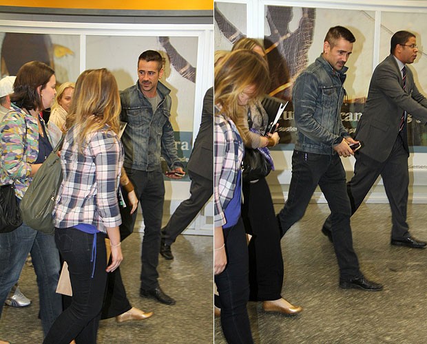 Colin Farrell tira foto com fã em aeroporto do Rio de Janeiro - Quem ...