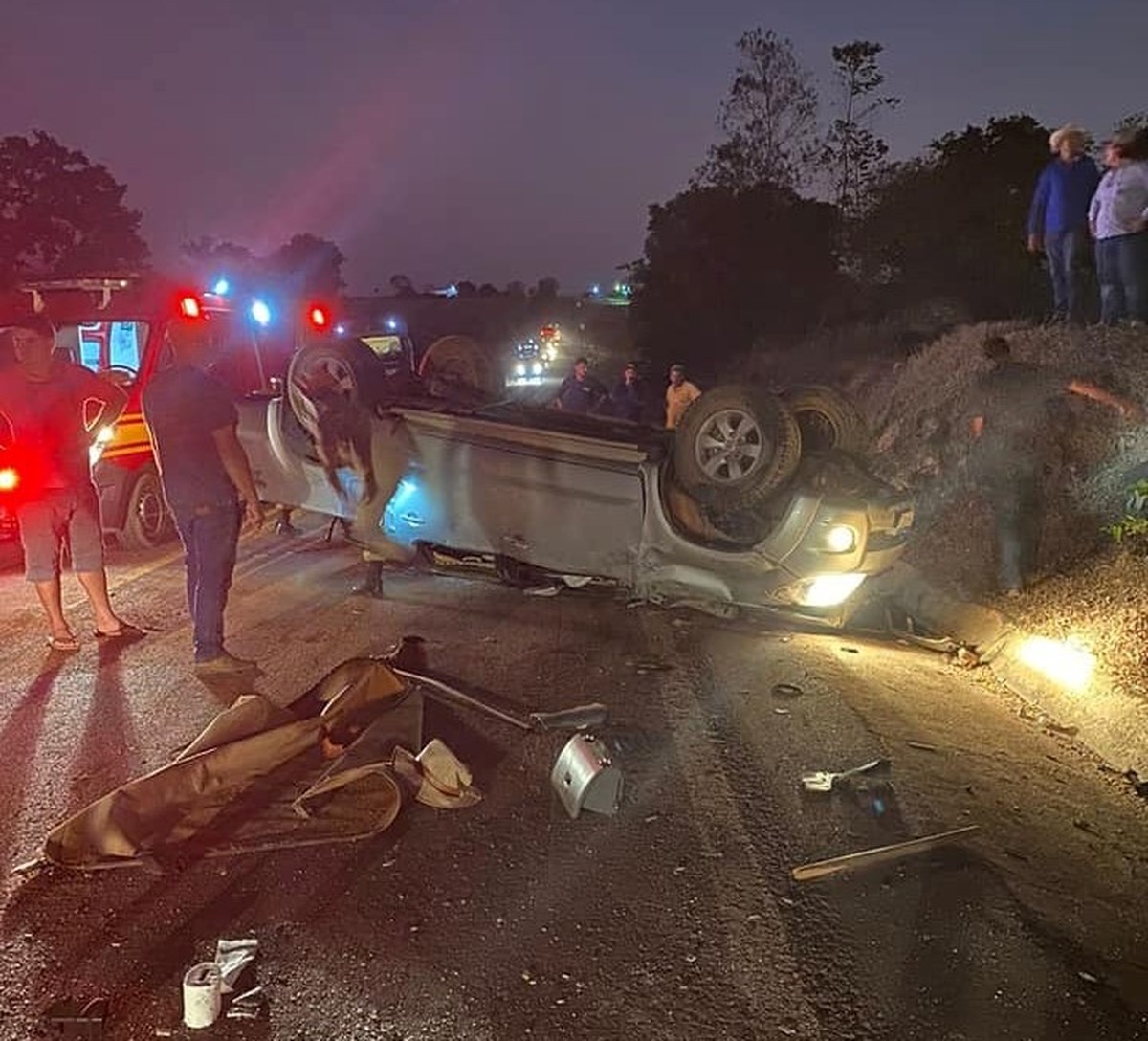 Motorista morre ao ser arremessado fora de caminhonete em acidente em rodovia de MT | Mato ...