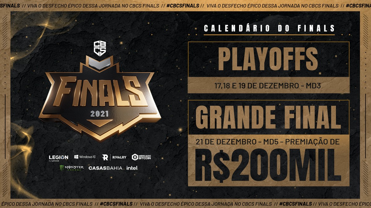 CBCS Finals 2021: veja times, confrontos, premiação e mais | cs:go | ge